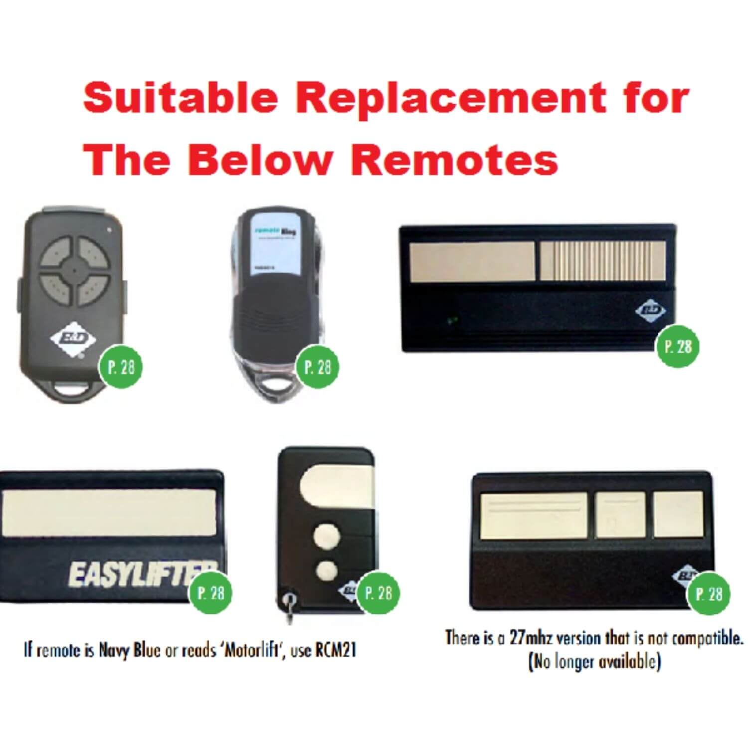 Mister Minit RMDB01B B&D - 3 Button Roller Door Gate Remote - Mister Minit